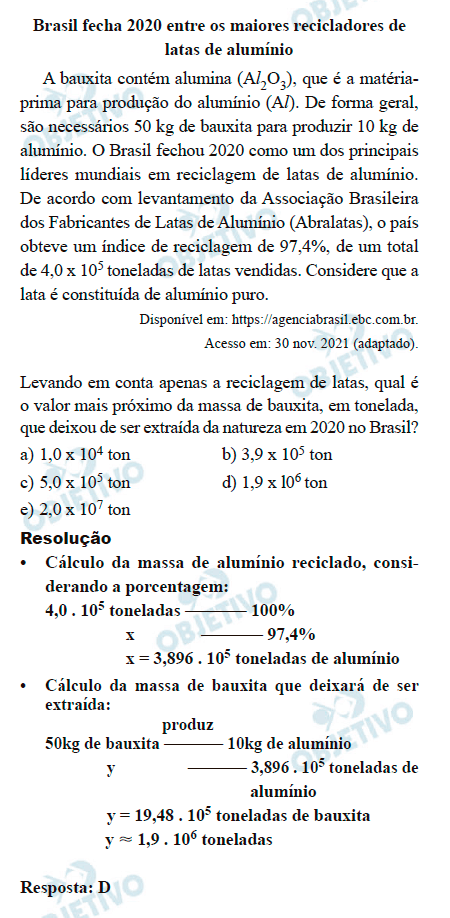 ENEM 2024 - 2º dia - Curso Objetivo Pré-Vestibular